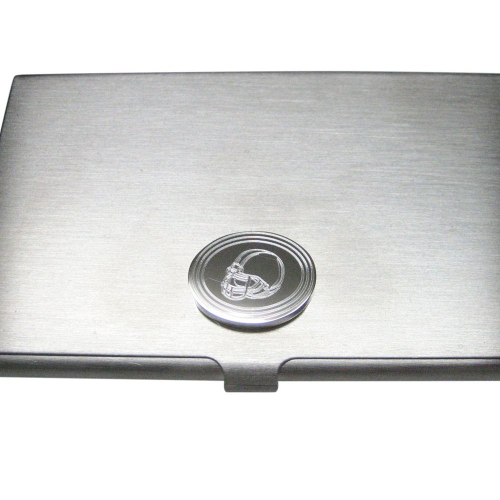 Oval Football Helmet Business Card Holder - Gem